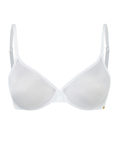 Sexy Sheer Molded Bra Gossard Lingerie Glossies White — Lavinia Lingerie