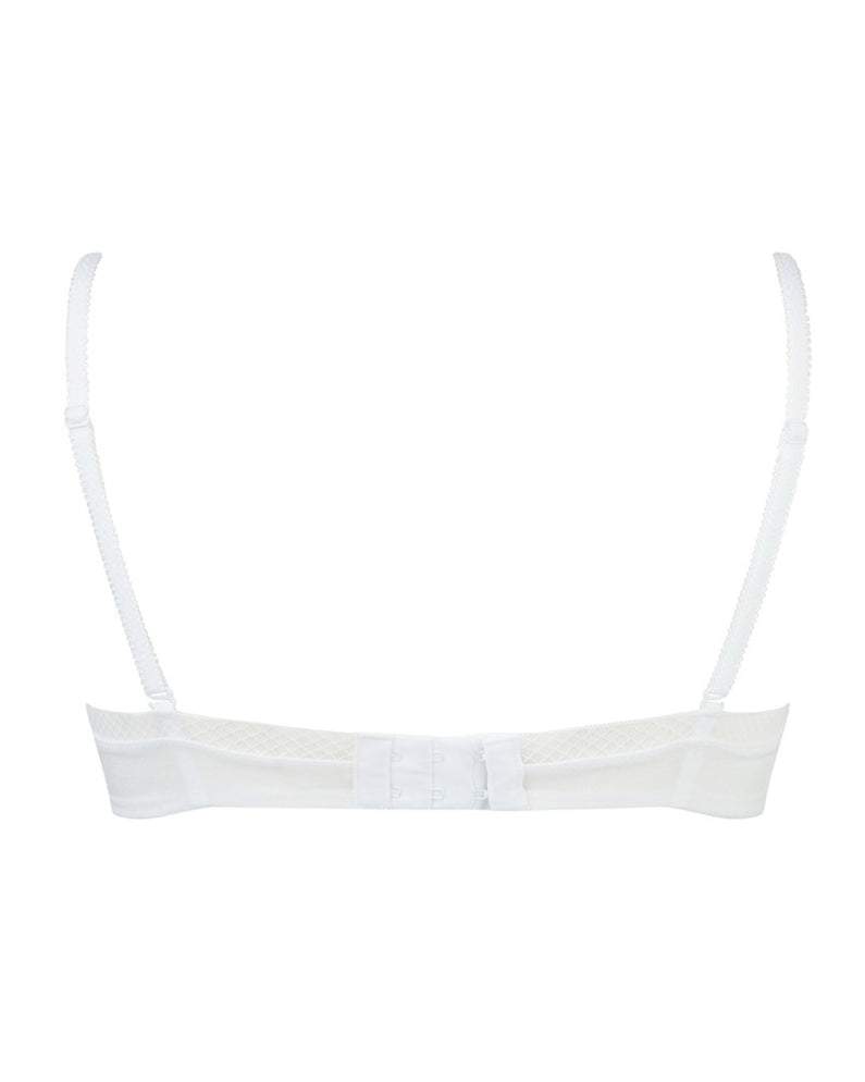 Sexy Sheer Molded Bra Gossard Lingerie Glossies White — Lavinia Lingerie