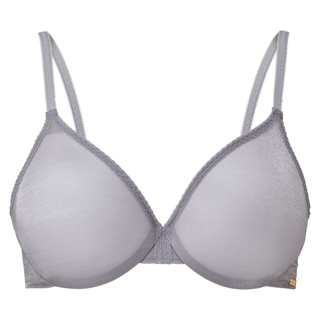 Gossard Glossies Silver Sexy Sheer Molded Bra 6271 @ Lavinia Lingerie