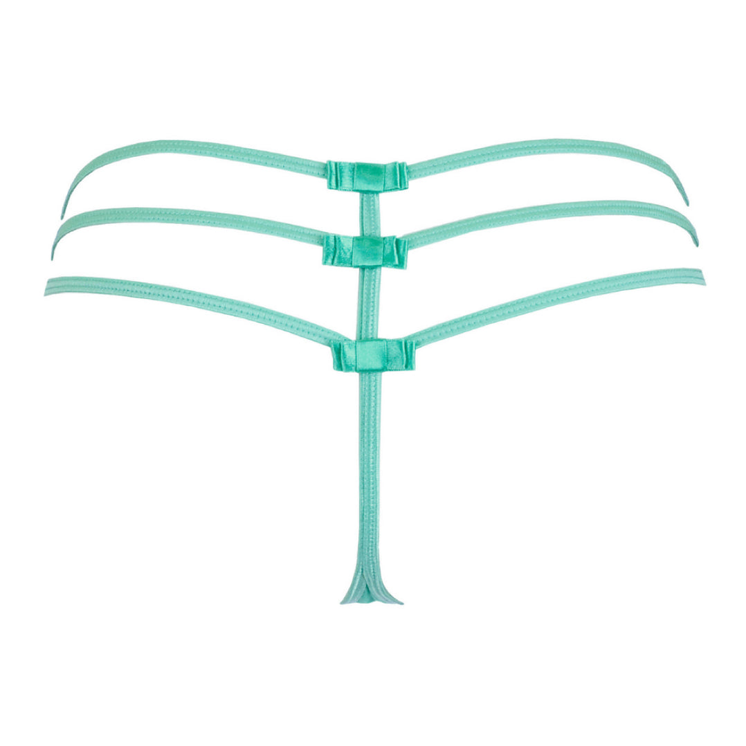 Sexy Sheer Mesh String Panty Axami Turquoise | Lavinia Lingerie